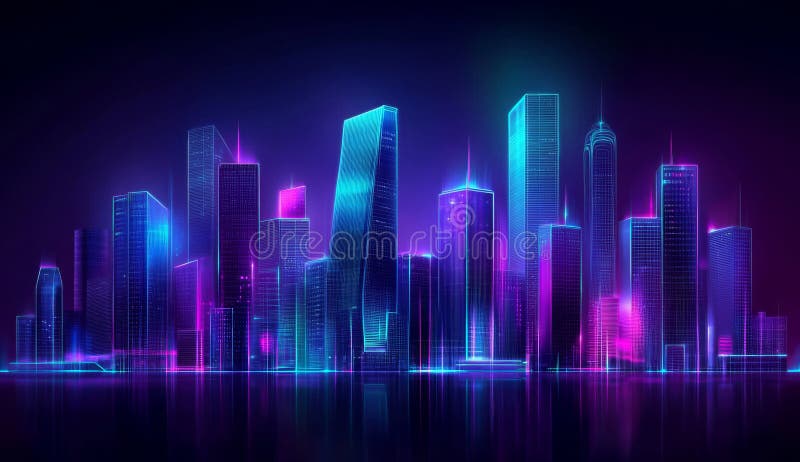 Digital Design, Information Data, Digital Technology Scene with ...