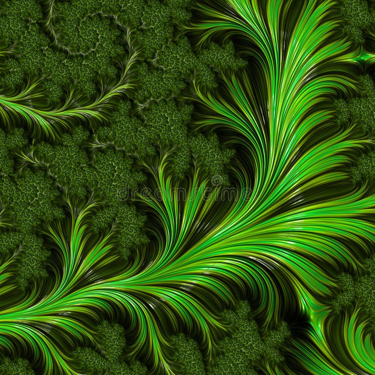 Fractals leaf illustration stock illustration. Illustration of leaf ...