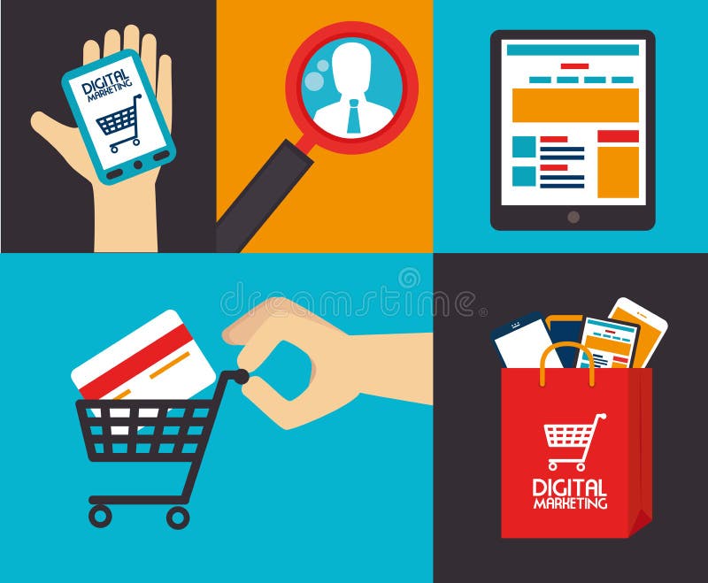 Digital design stock vector. Illustration of digitally - 37792623