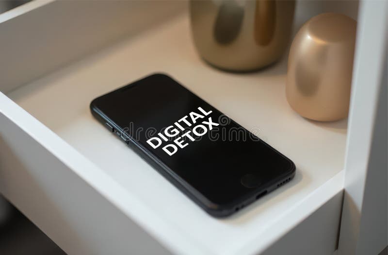 Digital Detox Concept: Smartphone in Drawer Symbolizes Break from ...