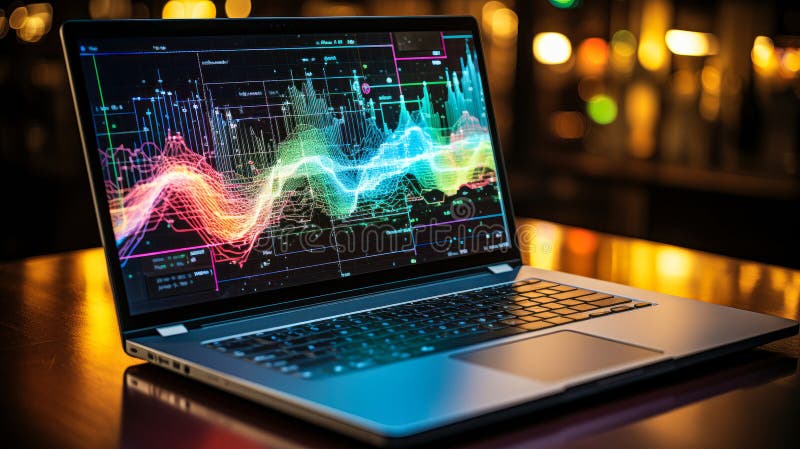 Digital Device with Analytical Data Technology Concept Stock ...