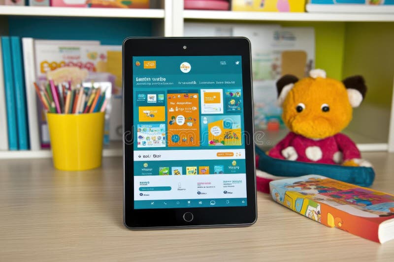 Digital Device and Child Education App, Children S Books and ...