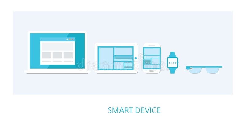 Digital Device Concept Icon Set Stock Vector - Illustration of devices ...