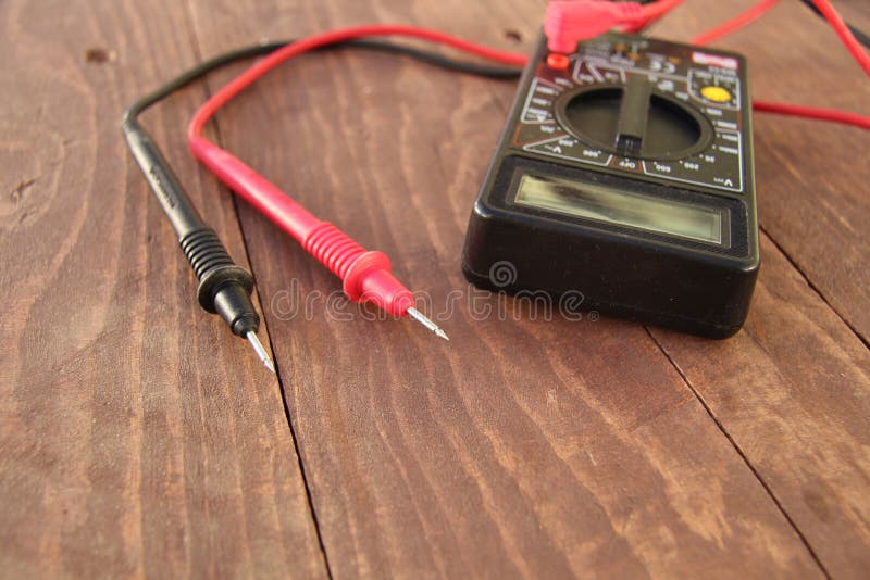 Digital Measuring Device is on the Table Stock Photo - Image of ...