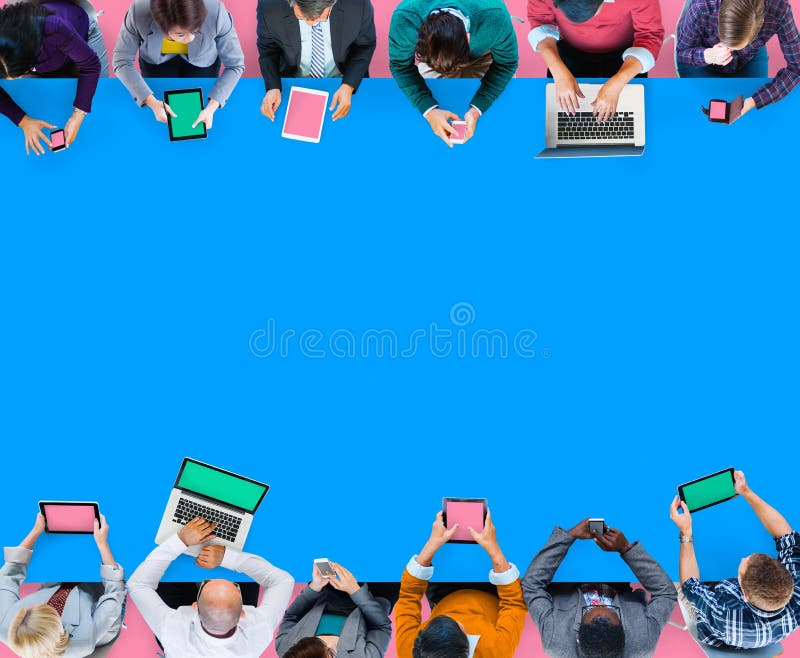 Digital Device Online Internet Wireless Technology Communication Stock ...