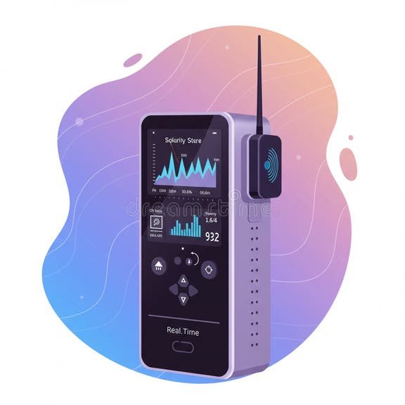 A Digital Device with a Sleek, Rectangular Design Features a Touch ...