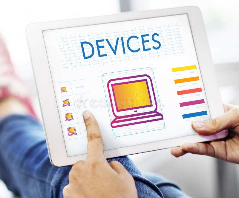 Digital Devices Innovation Multimedia Concept Stock Photo - Image of ...