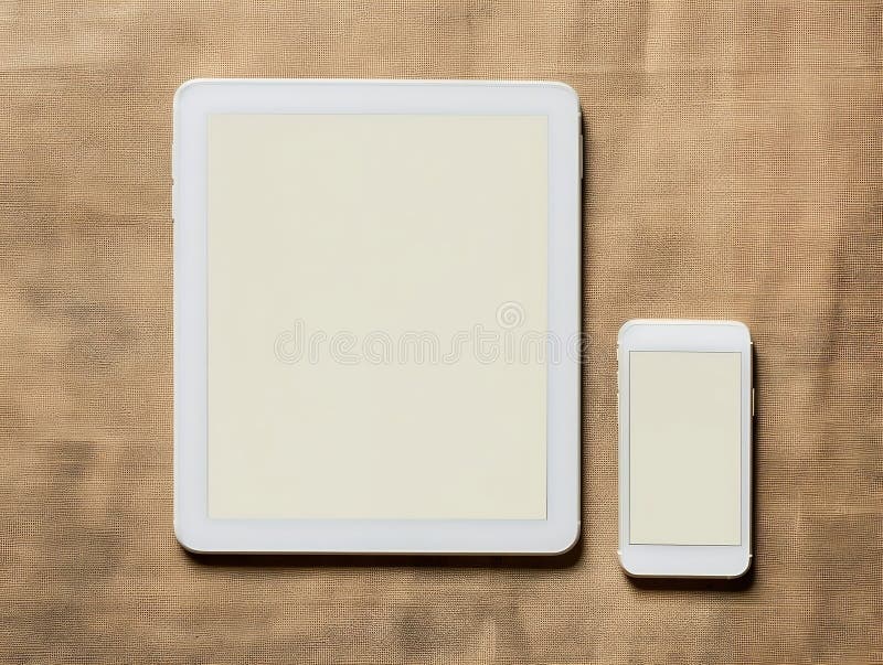 Digital Devices Screen Mockup Stock Illustration - Illustration of ...