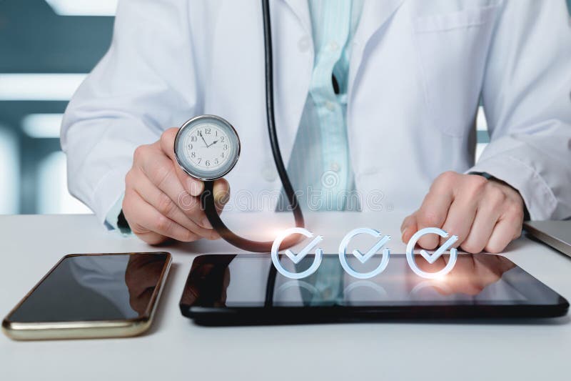 Digital Diagnostics in Medicine Stock Image - Image of medical, clinic: 376436927