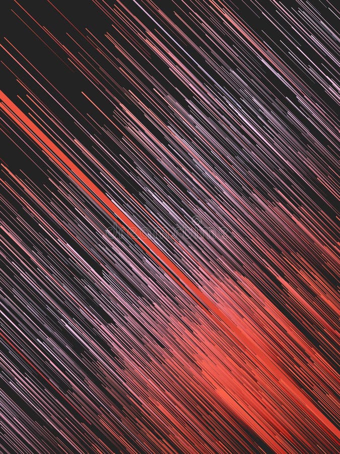 Digital Diagonal Red Lines Abstract Background. 3d Rendering Stock ...