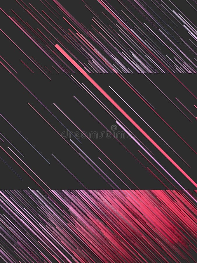 Digital Diagonal Red Lines Abstract Background. 3d Rendering Stock ...