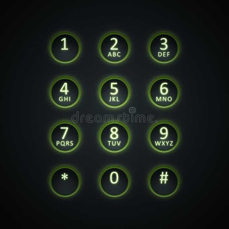 Digital dial plate stock illustration. Illustration of dial - 44893925
