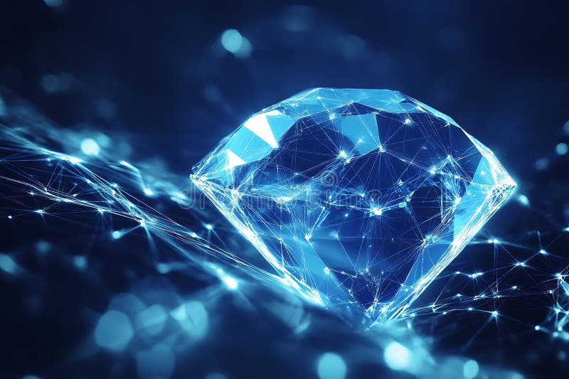 Digital Diamond stock illustration. Illustration of digital - 350877689