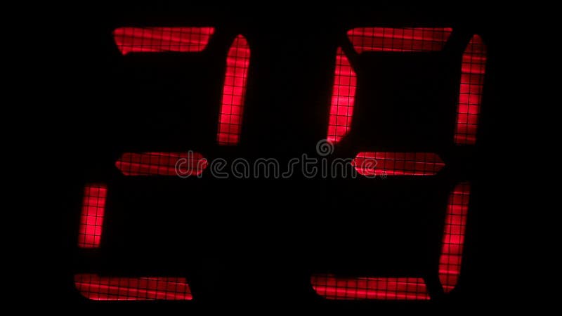 Digital Direct Reading Timer with 60 Seconds Interval, the Red Numbers ...