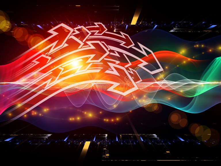 Digital Directions stock illustration. Illustration of design - 30676776