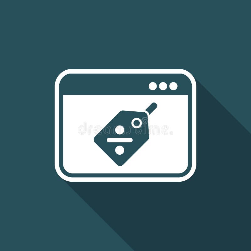 Digital Discount Label Icon Stock Vector - Illustration of icon ...