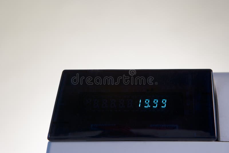 Digital Display of Cash Register Stock Image - Image of people, digital ...