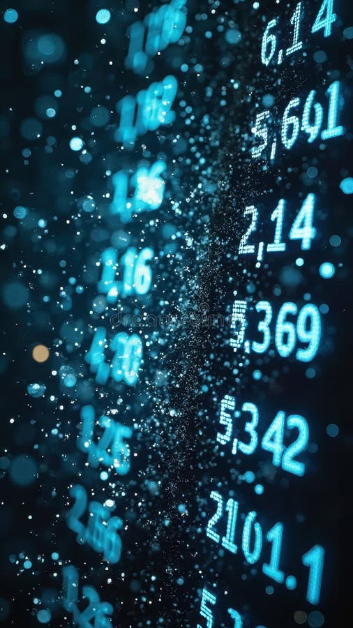 Digital Display of Financial Stock Market Data with Floating Particles ...