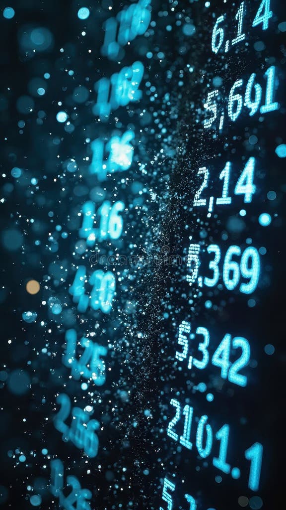 Digital Display of Financial Stock Market Data with Floating Particles ...