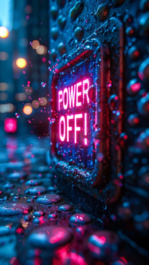 SHUTDOWN Message Text Logo, Symbol, Icon, Sign. Stock Illustration ...