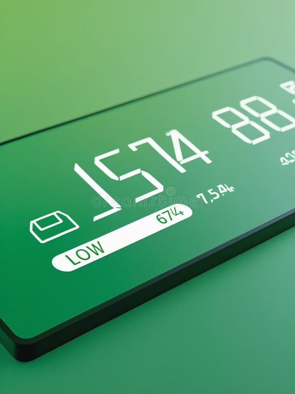 Digital Display Green Interface Low Power Consumption Stock ...