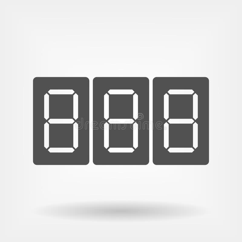 Digital display icon stock vector. Illustration of font - 109587096