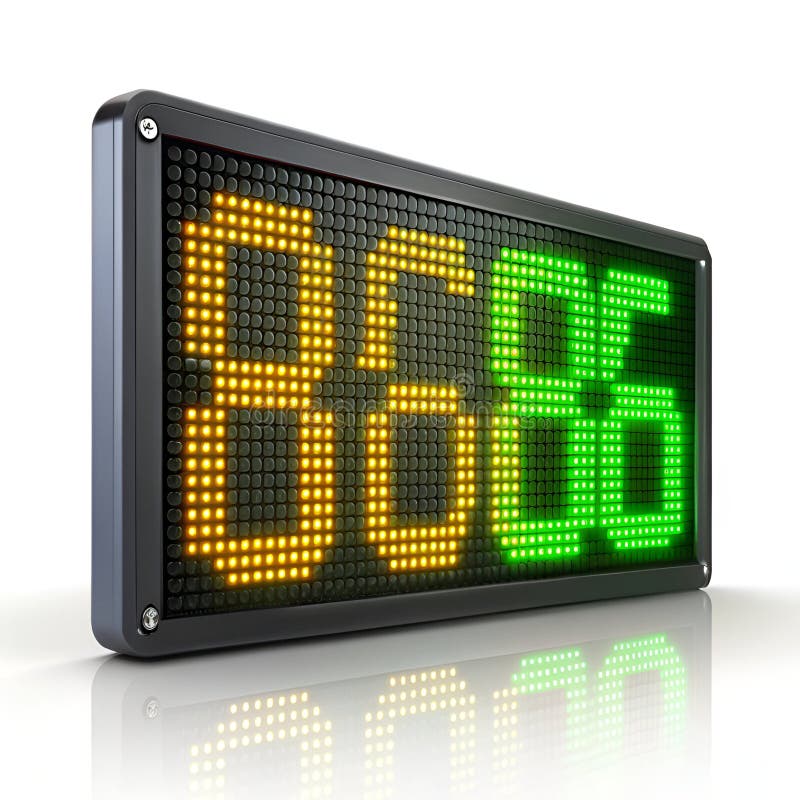 Digital Led Display Board Stock Illustrations – 3,667 Digital Led ...
