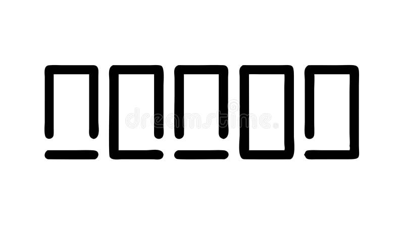 Digital Display Segments. Numeric, Time, Information, Vector Design ...