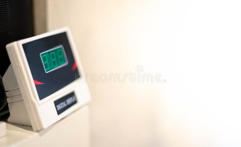 The Digital Display for Show Digital Number from the Bank Note Counting ...