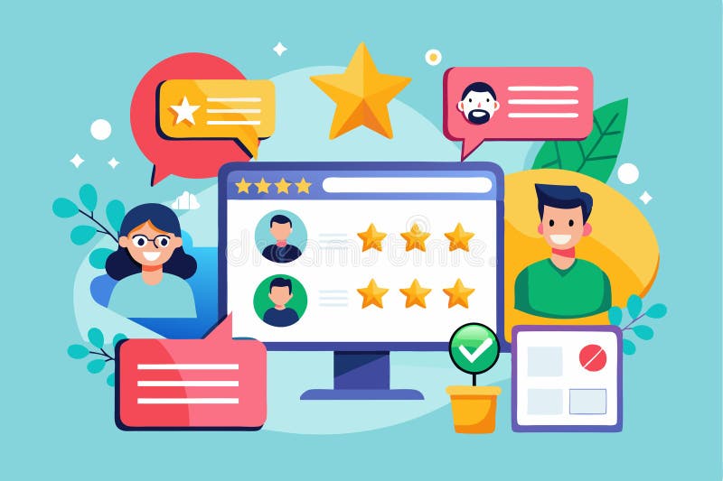 A Digital Display Showcases Customer Ratings and Feedback, Highlighting ...