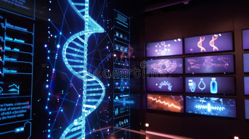 Digital Display Showcases 3D DNA Model and AI-driven Personalized ...