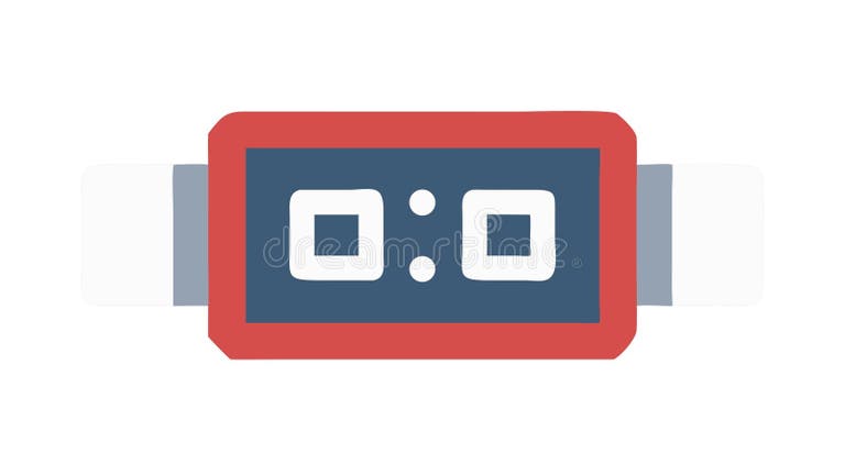 Digital Display Timer Score Zero Countdown Icon, Vector Design ...