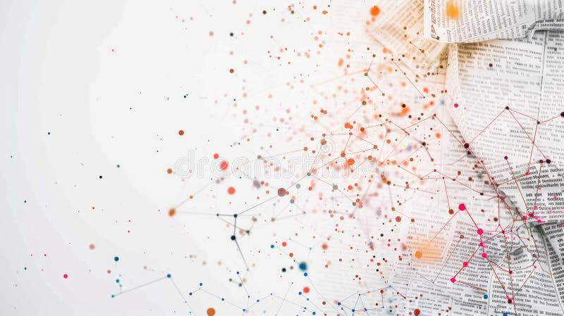 Digital Art of Display of Various Media and News Thumbnails on a Wall ...