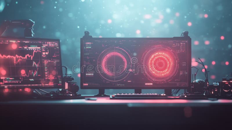 Digital Displays Showing Cryptocurrency Trading Analysis Data ...