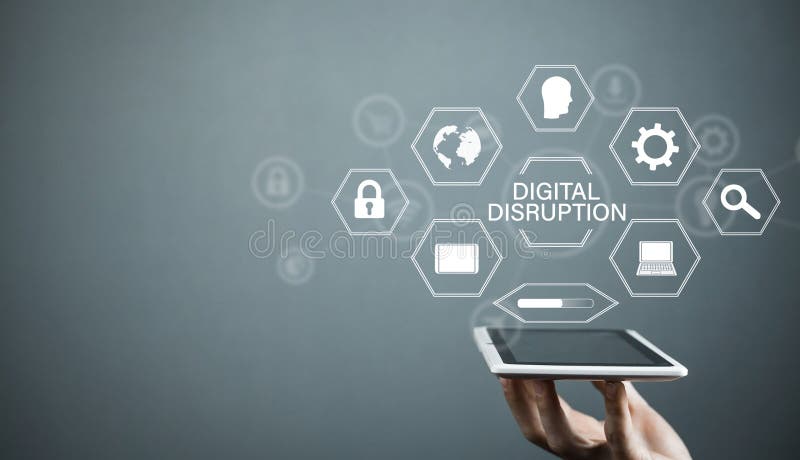 Digital Disruption. Business Idea. Network Stock Photo - Image of data ...