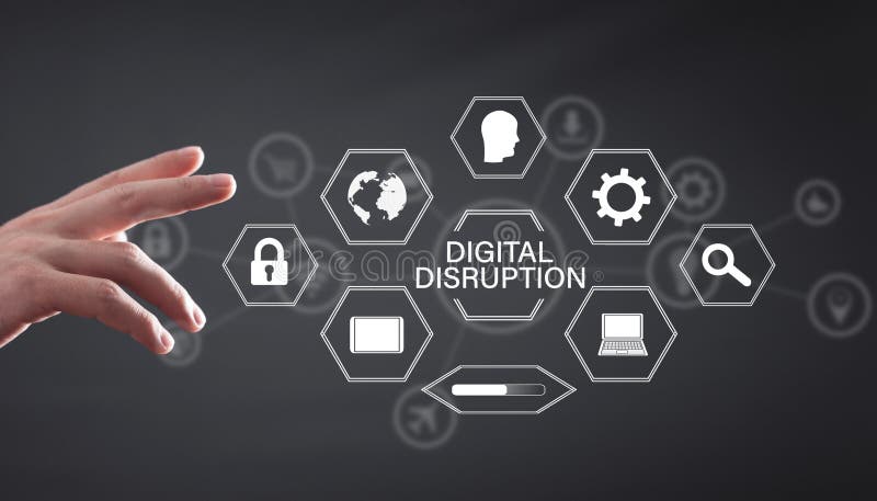 Digital Disruption. Business Idea. Network Stock Image - Image of ...