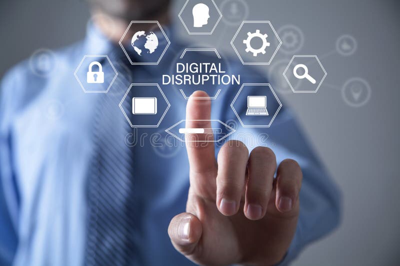 Digital Disruption. Business Idea. Network Stock Photo - Image of ...