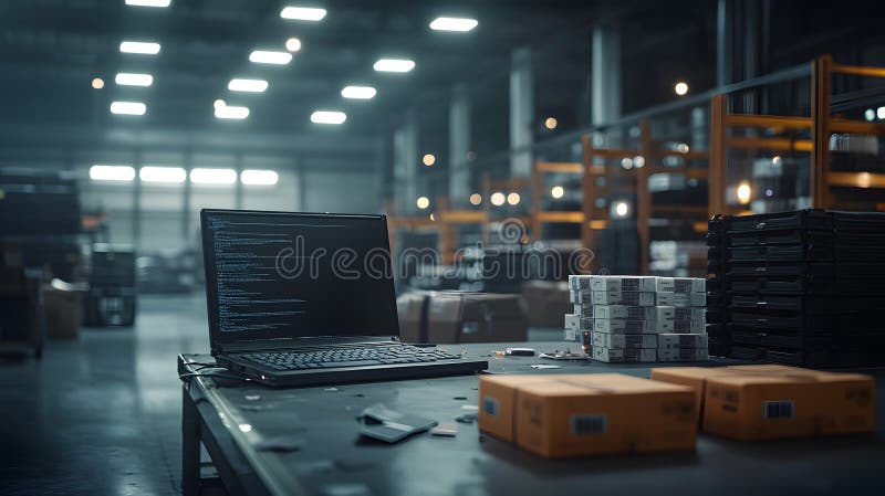 Digital Disruption in Supply Chains: a High-Tech Warehouse Scene ...