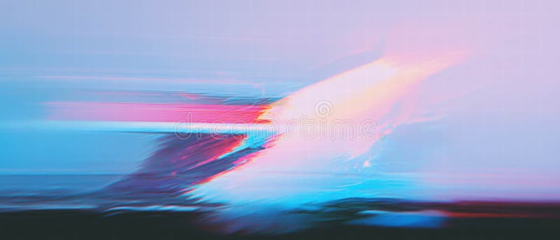 Digital Distortion Creates a Serene Blue Glitch Pixel Shift Experience ...