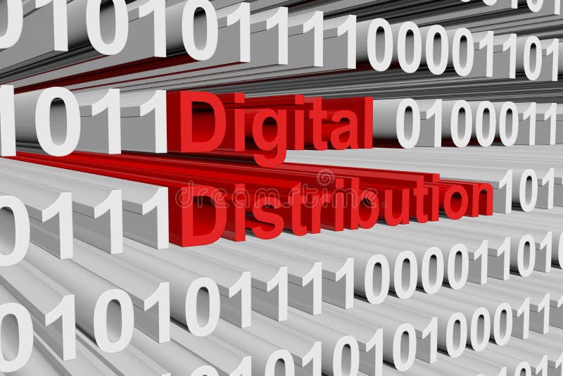 Digital distribution stock illustration. Illustration of electronic ...