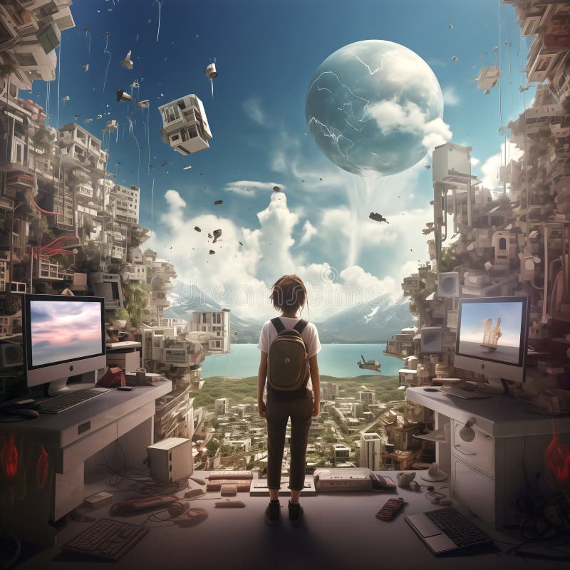 Digital Divide and Affects People Access To the Internet Stock Image ...