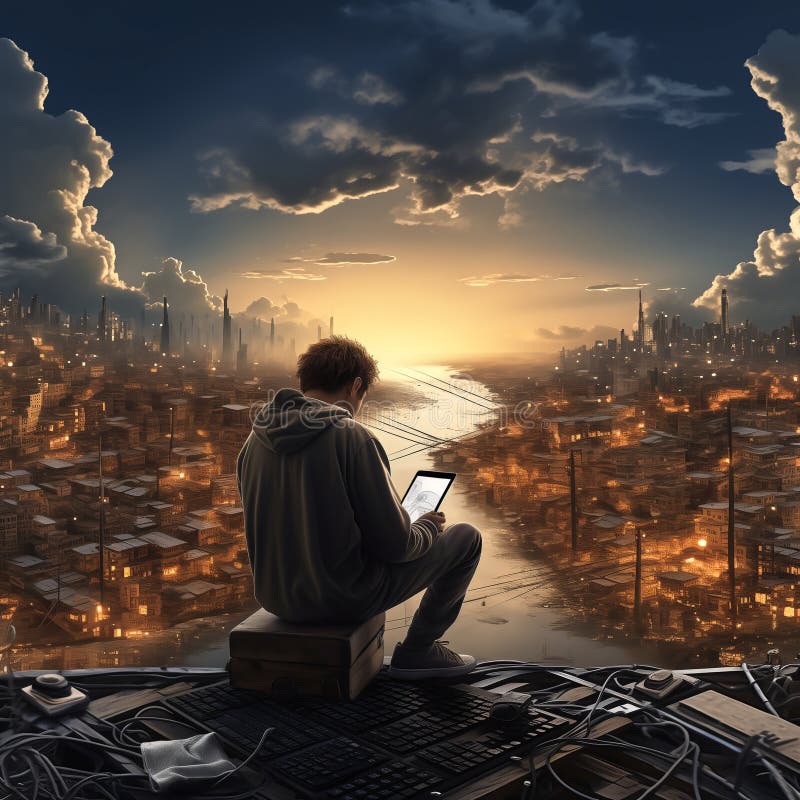 Digital Divide and Affects People Access To the Internet Stock Image ...