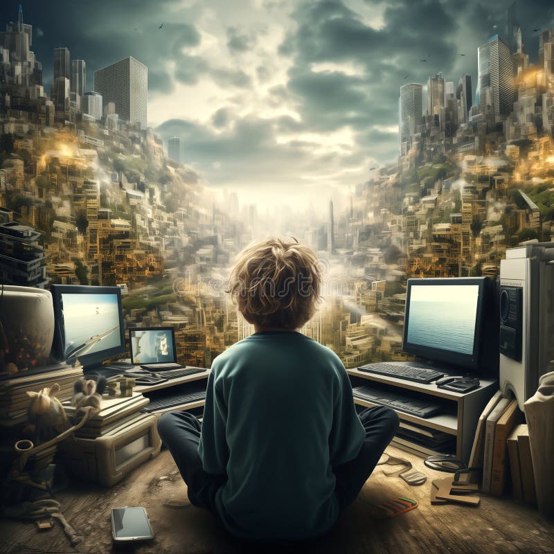 Digital Divide and Affects People Access To the Internet Stock Image ...