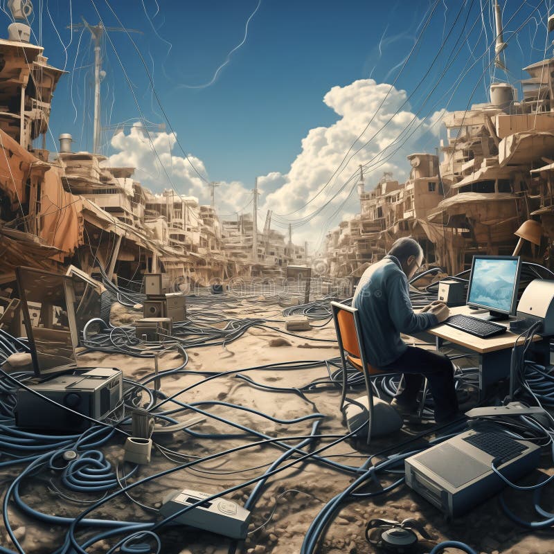 Digital Divide and Affects People Access To the Internet Stock Photo ...