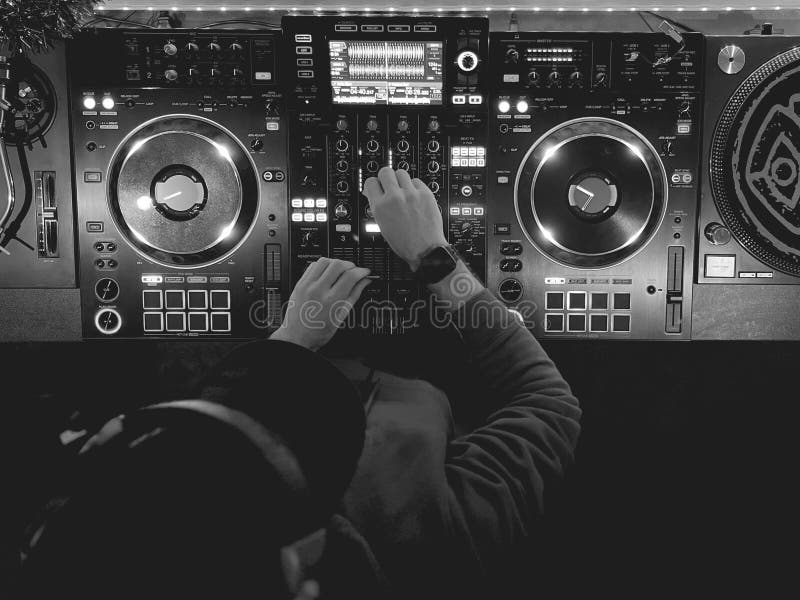 Digital DJ Mixing Pioneer stock image. Image of radio - 303122011