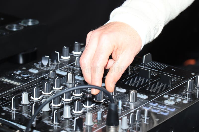 Digital DJ set stock image. Image of mixing, turntable - 170741985