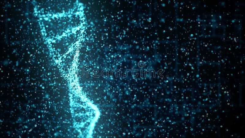 Digital DNA Molecule Structure 4k Stock Footage - Video of disease ...