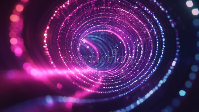 Digital Dna Strands Create Complex Patterns And Abstract Structures