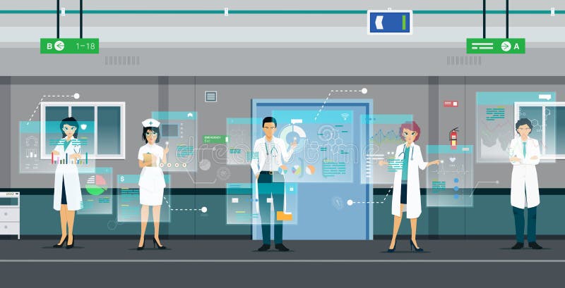 Digital Doctor stock vector. Illustration of digital - 132514966