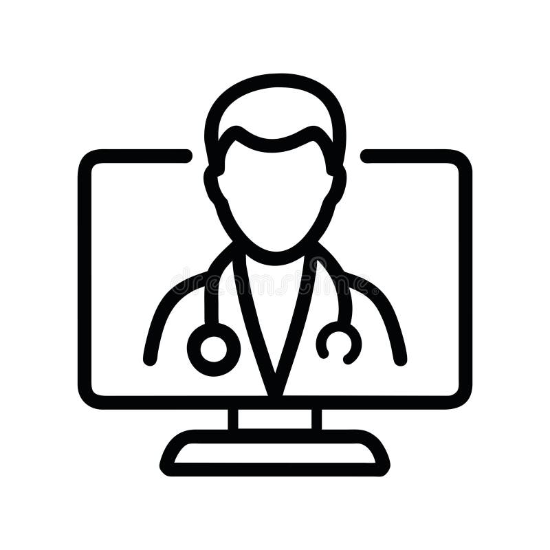 Digital doctor icon stock vector. Illustration of emergency - 295537856